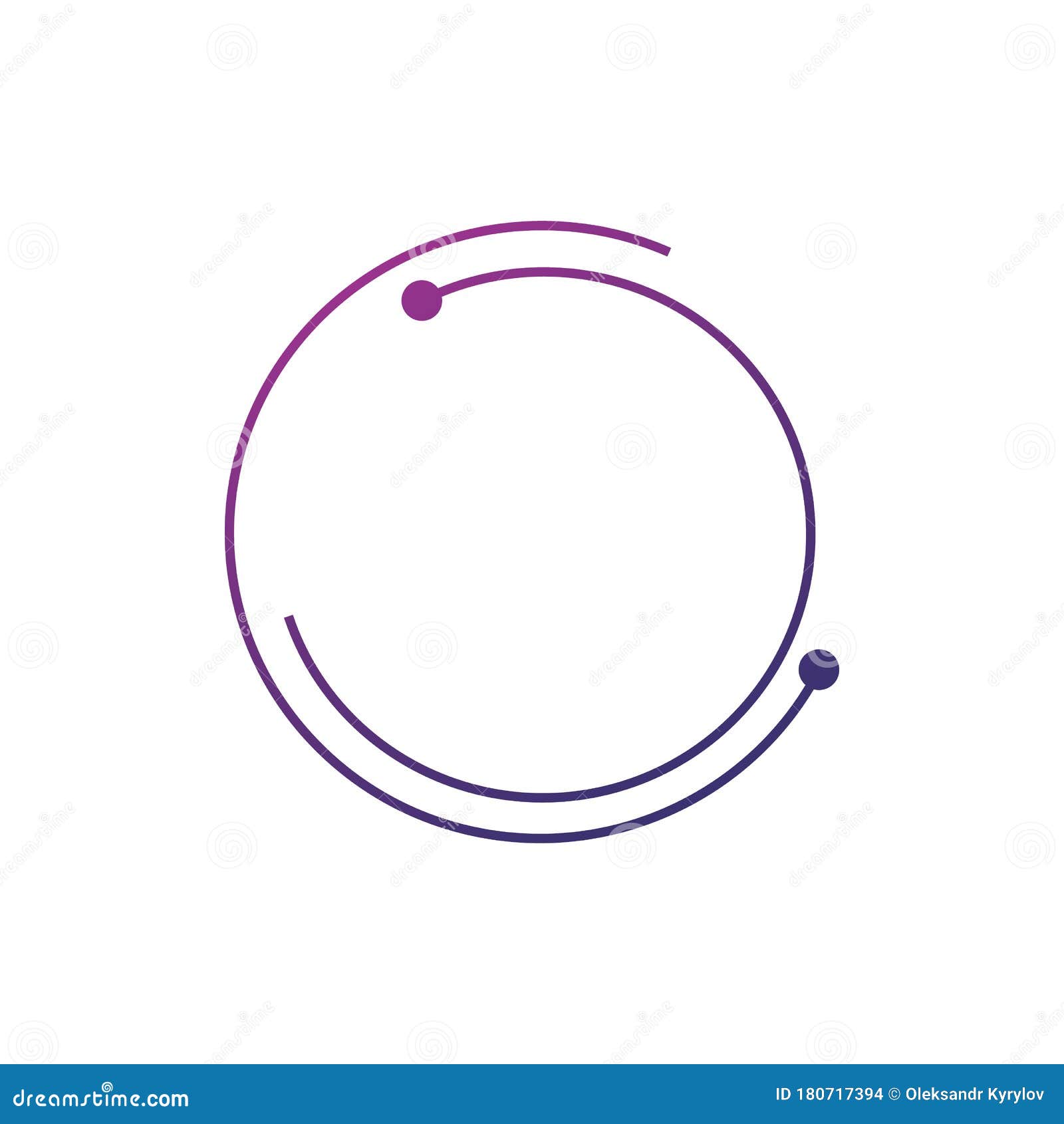 Futuristic Circle Interface. Stock Vector Illustration Isolated on ...