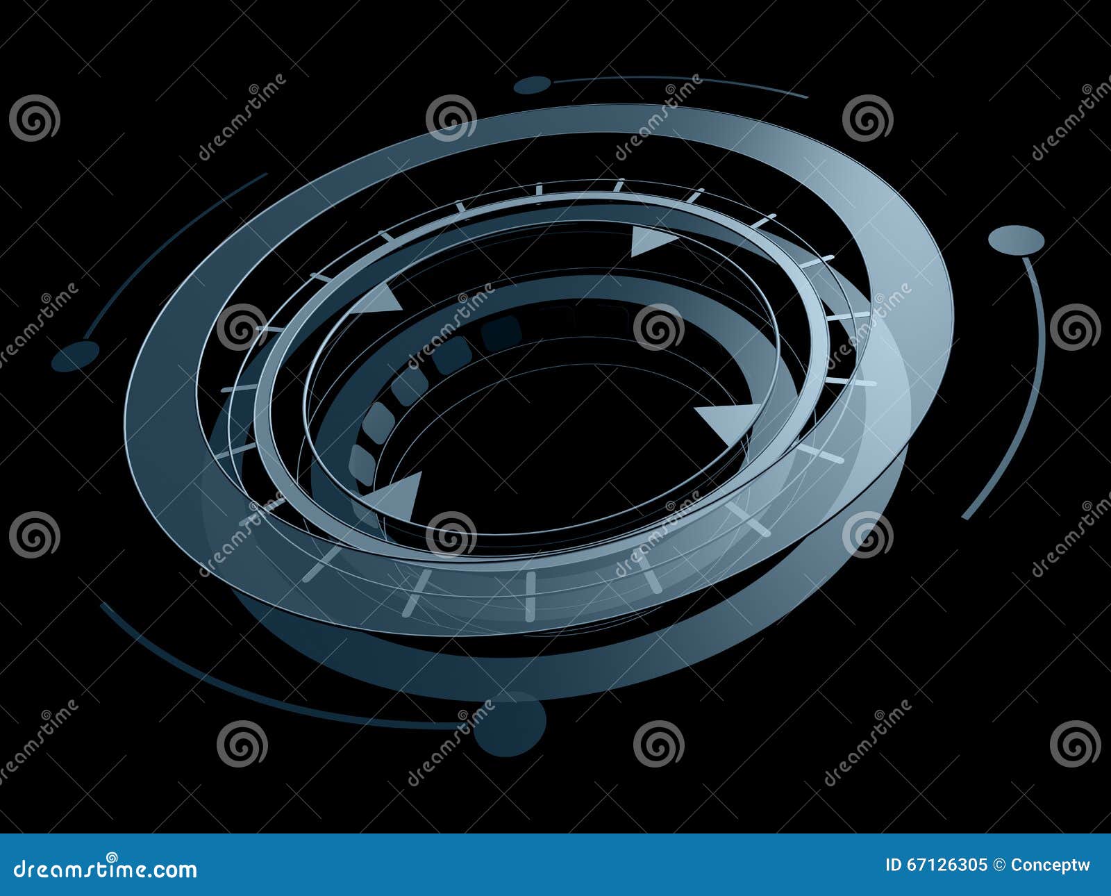 Futuristic circle stock illustration. Image of future - 67126305