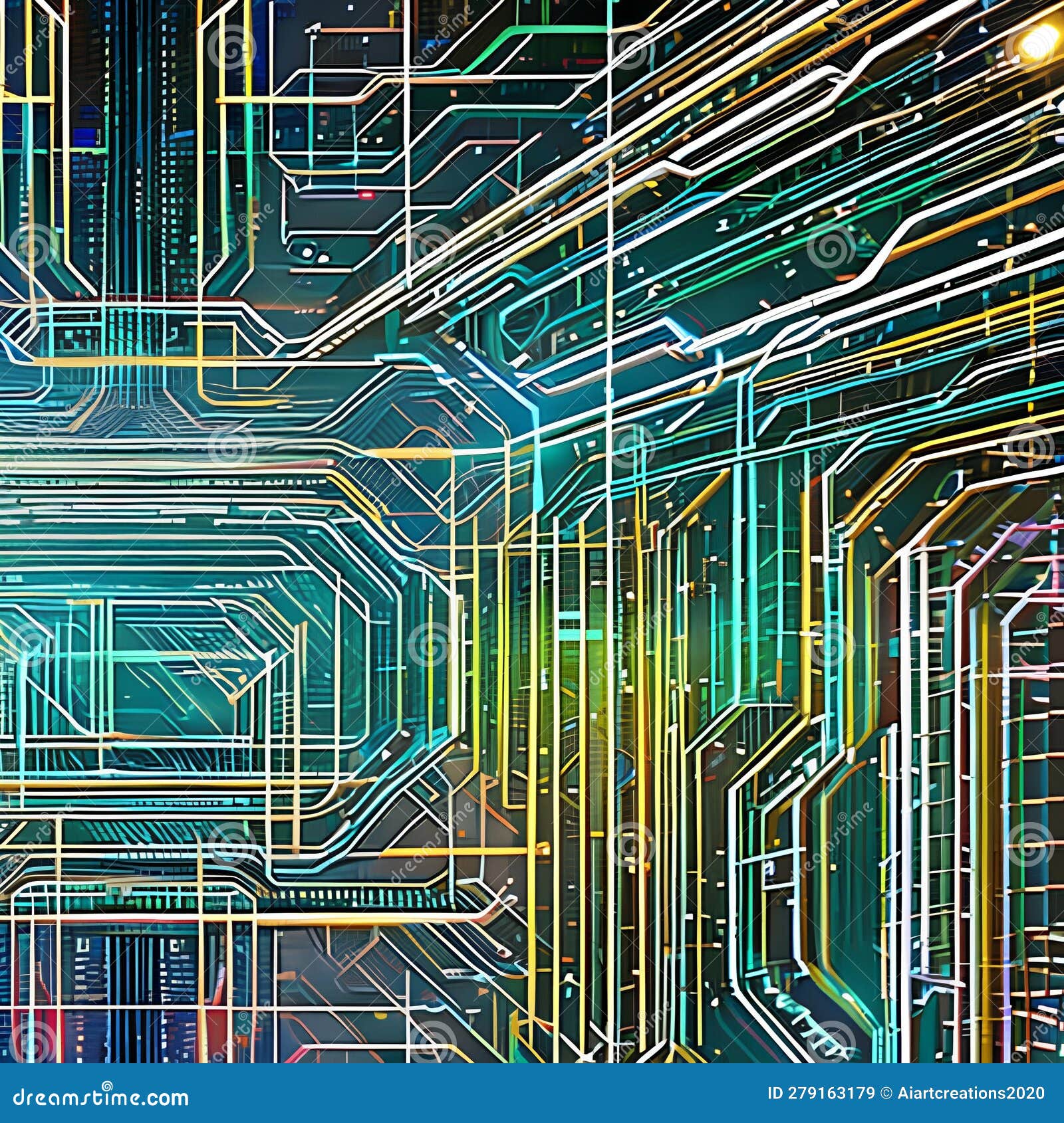 1003 Futuristic Circuitry: A Futuristic And Sci-fi-inspired Background ...