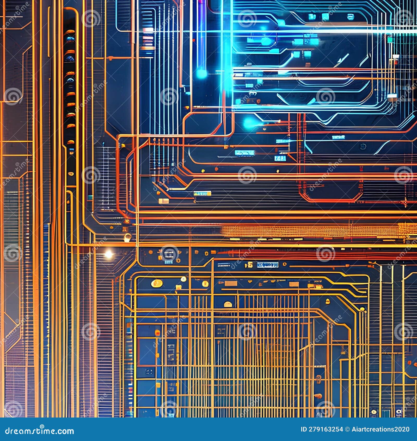 1003 Futuristic Circuitry: A Futuristic And Sci-fi-inspired Background ...