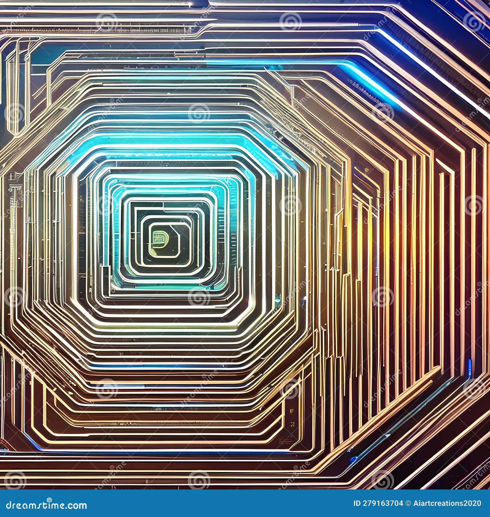 1003 Futuristic Circuitry: A Futuristic And Sci-fi-inspired Background ...