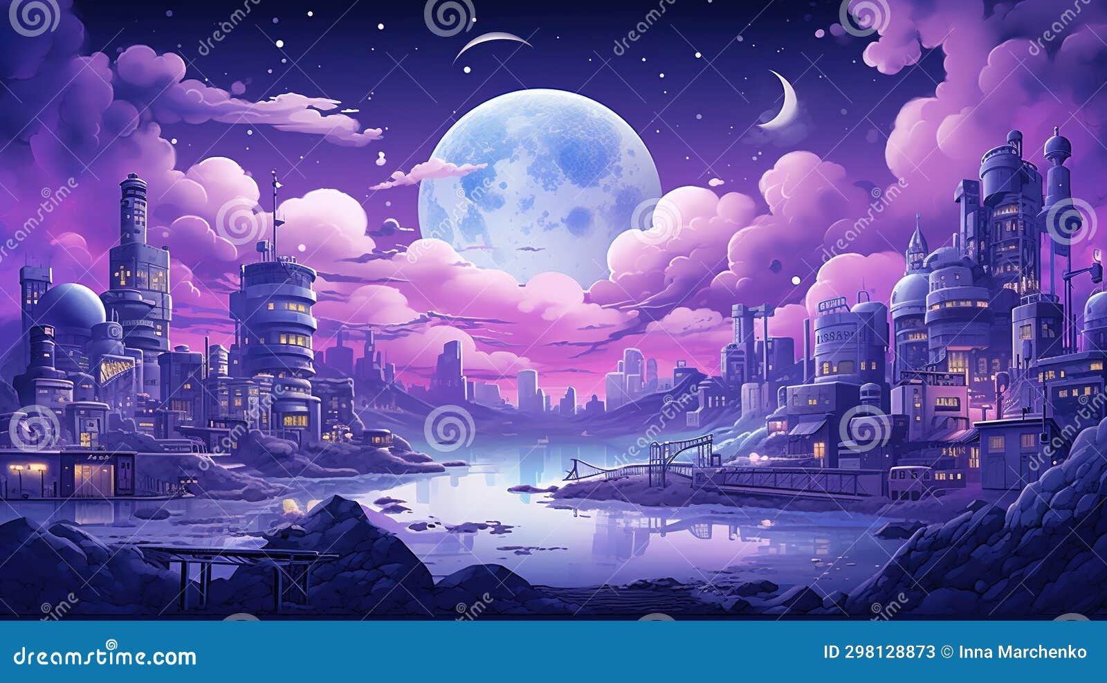 Anime Futuristic Town 1,168 Anime Futuristic City Stock Photos Free