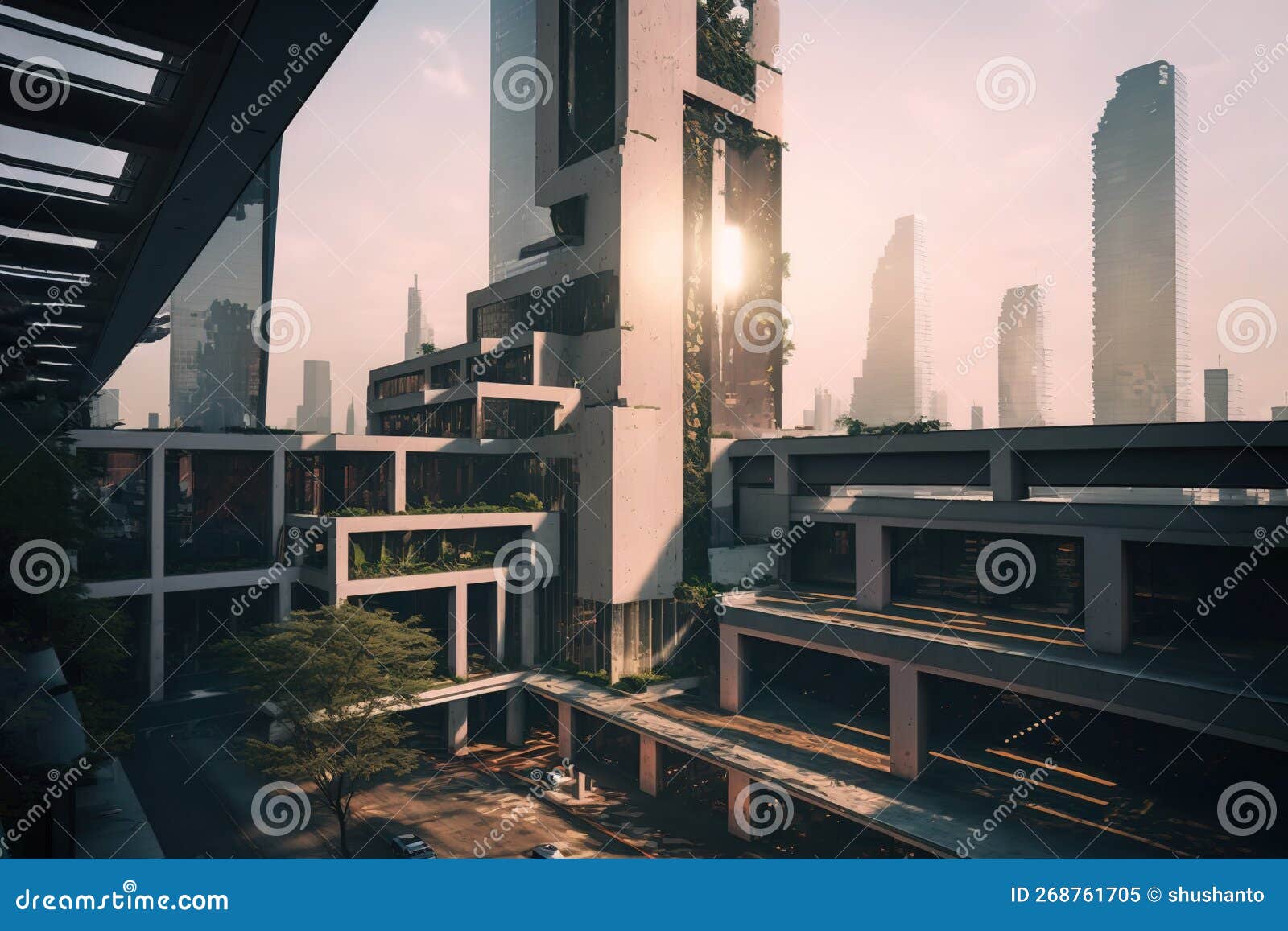 Aerial View of Ancient Egyptian Pyramid with Arches and River ...