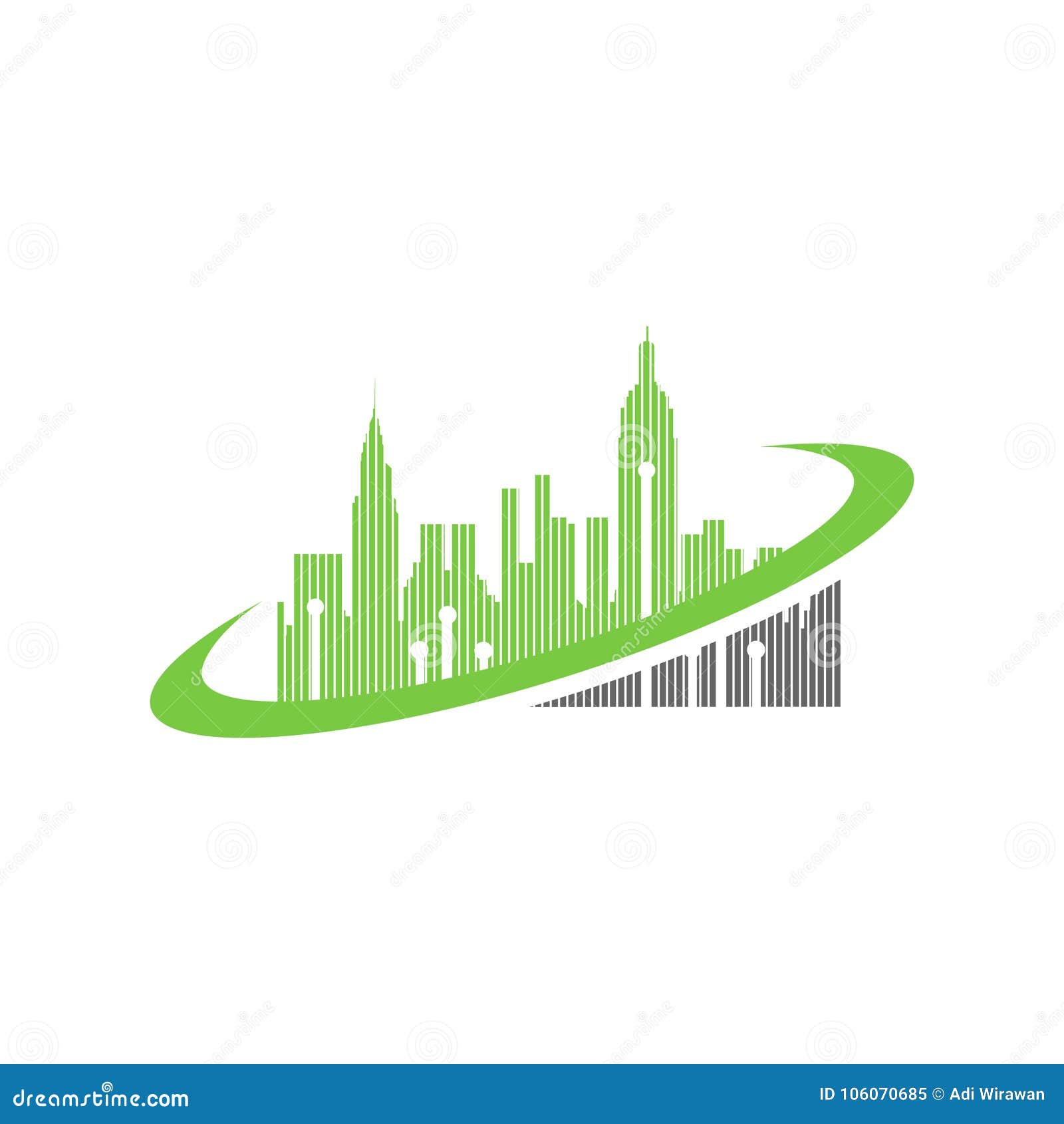 Futuristic City. Logo Design . Royalty-Free Stock Photo | CartoonDealer ...