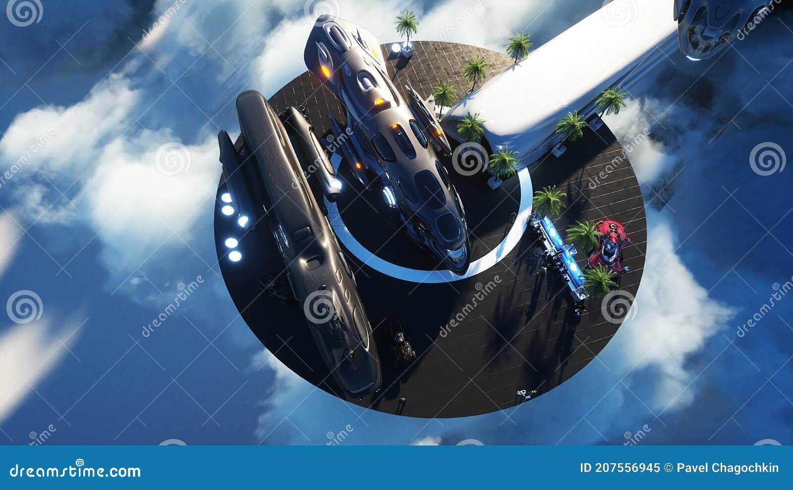 Futuristic Flying Ships