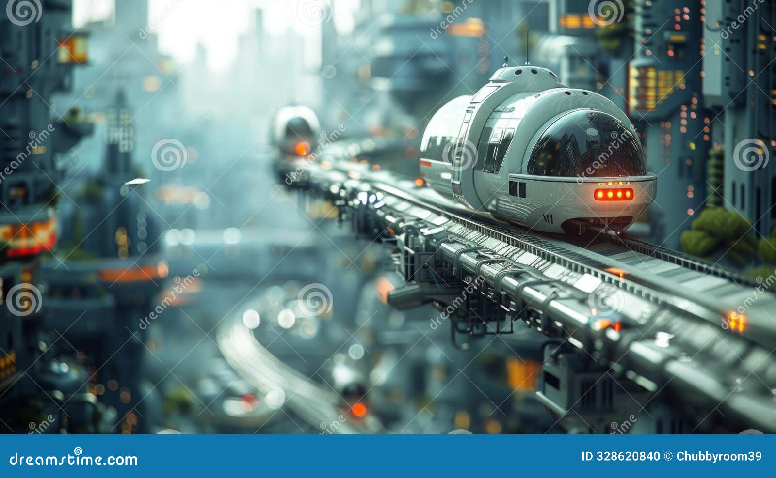 A Futuristic City Where Streets and Vehicles Float Using Magnetic ...
