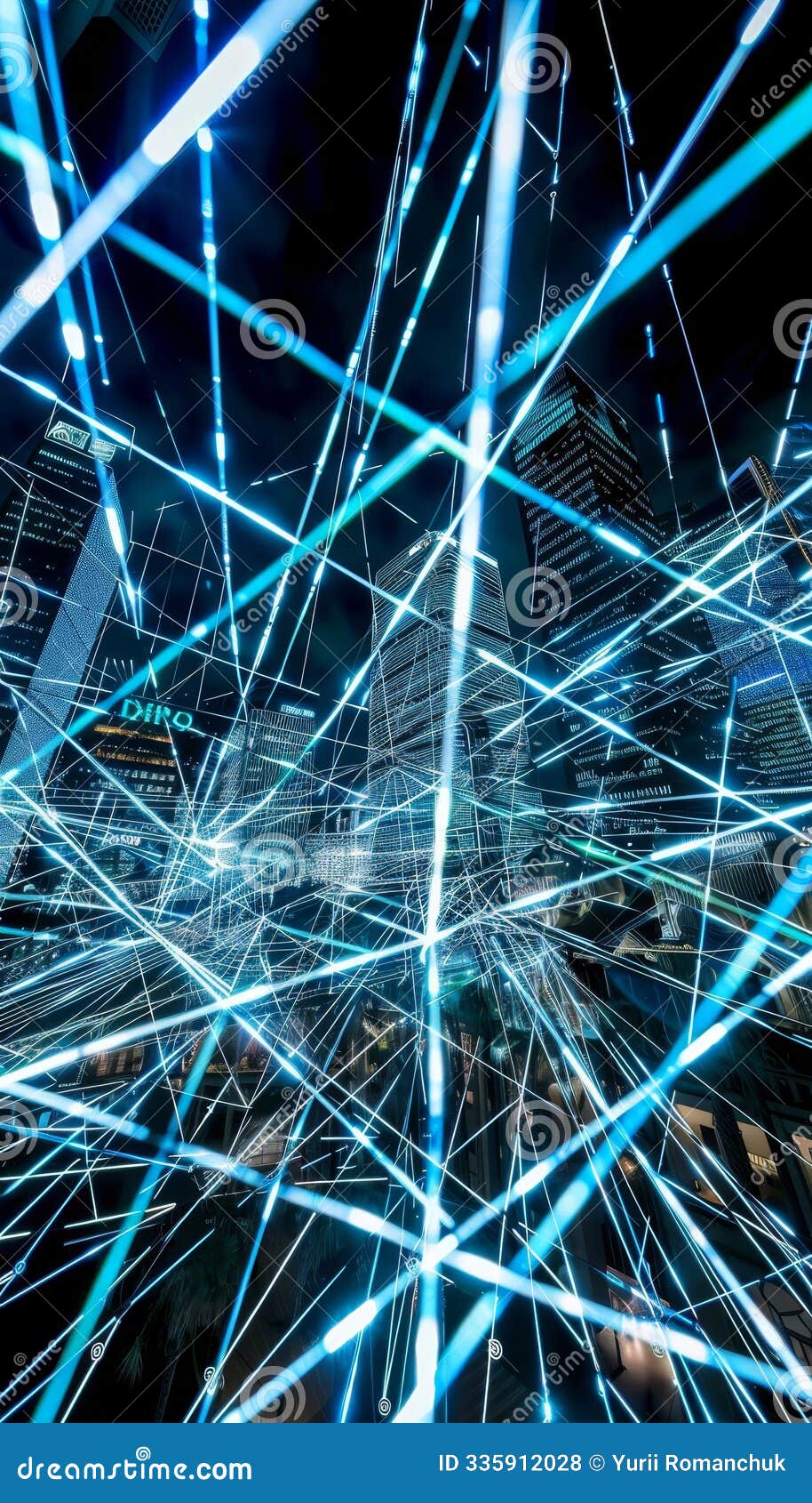 Futuristic Cityscape a Glowing Vision of Smart Cities and Technological ...