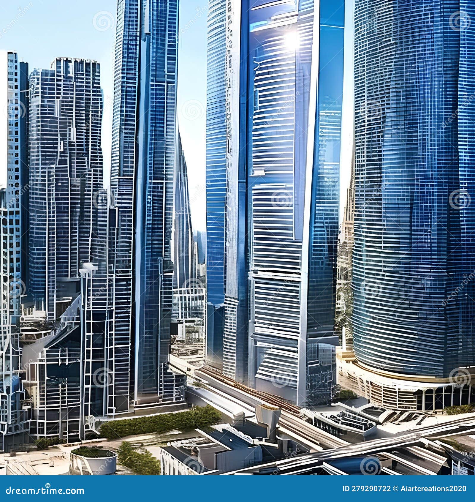 1301 Futuristic Cityscape: A Futuristic And Sci-fi-inspired Background ...