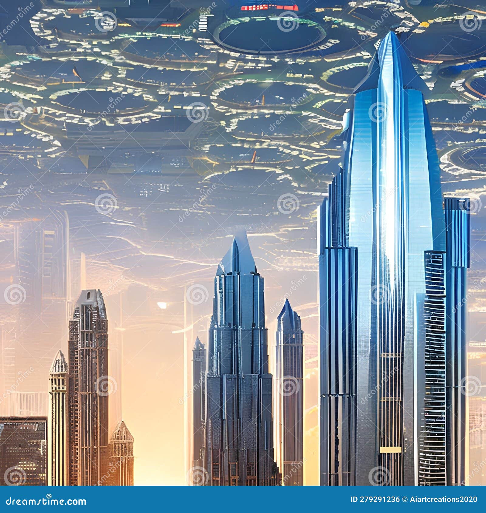 1301 Futuristic Cityscape: A Futuristic And Sci-fi-inspired Background ...