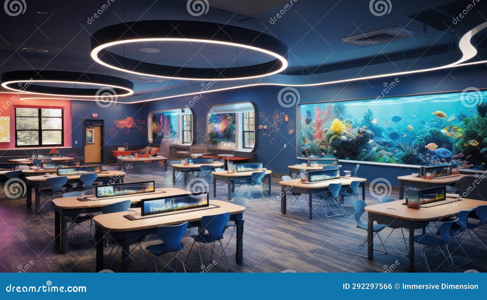 Futuristic Classroom for Gen Alpha and Students with Modular Tech ...