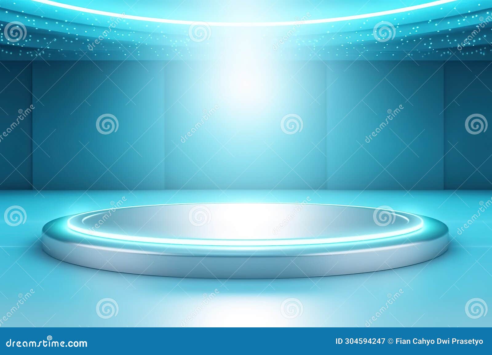 Futuristic and Clean Stage Blank Center Background Stock Illustration ...