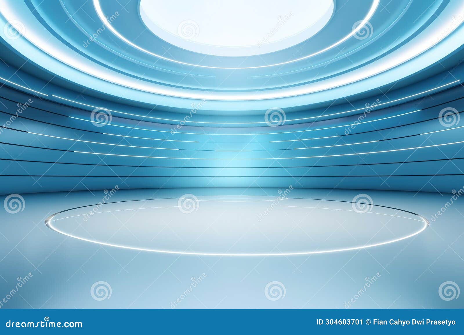 Futuristic and Clean Stage Blank Center Background Stock Illustration ...