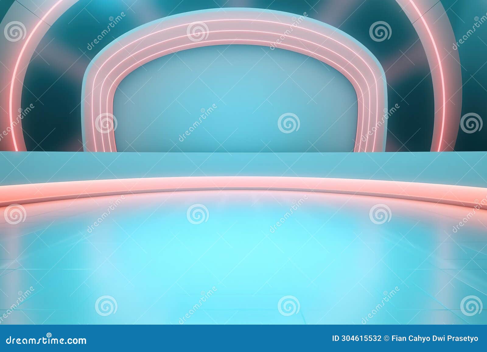 Futuristic and Clean Stage Blank Center Background Stock Illustration ...