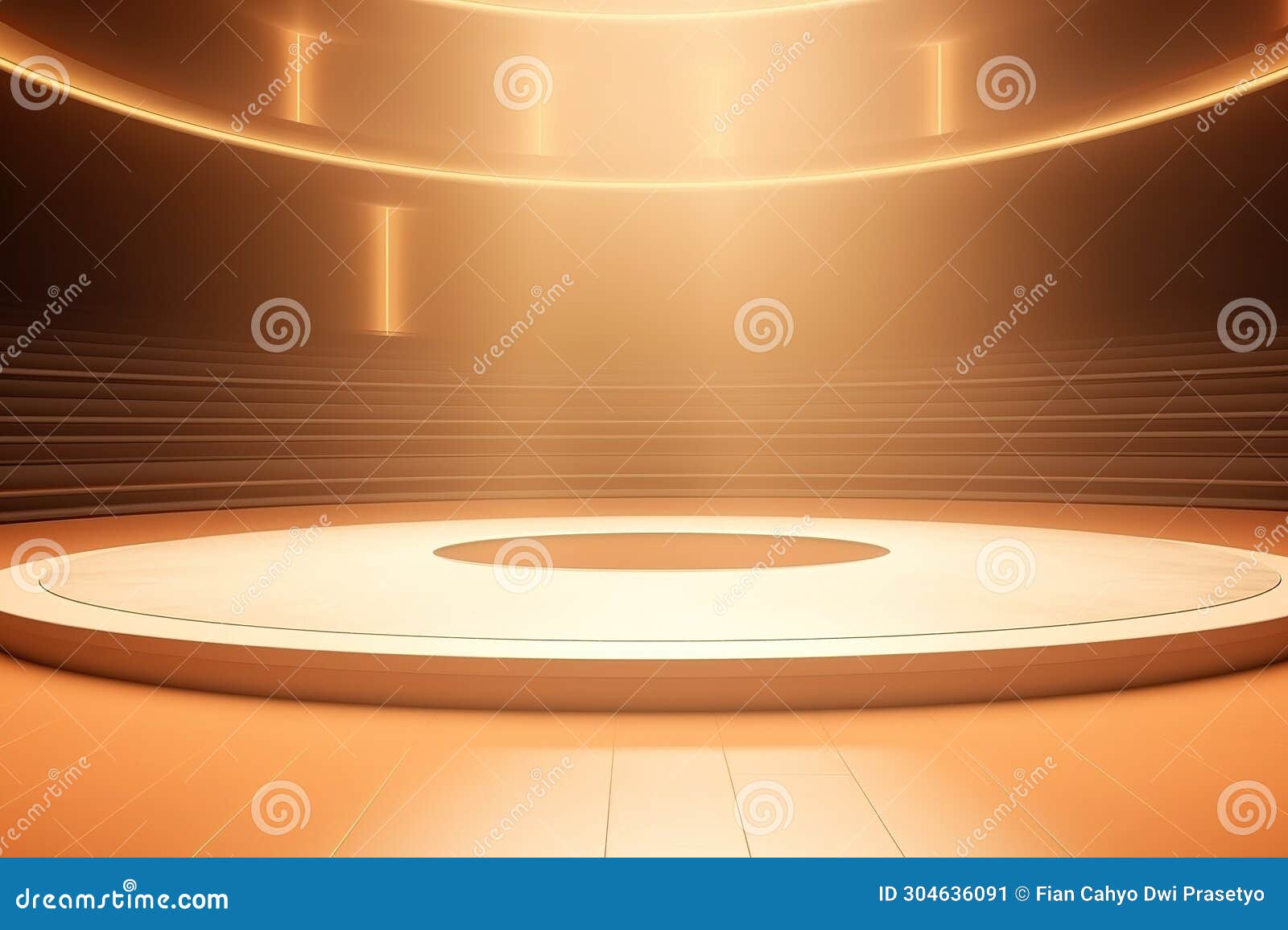 Futuristic and Clean Stage Blank Center Background Stock Illustration ...