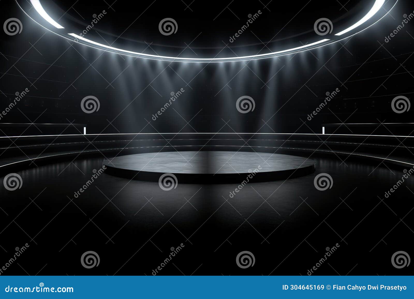 Futuristic and Clean Stage Blank Center Background Stock Illustration ...