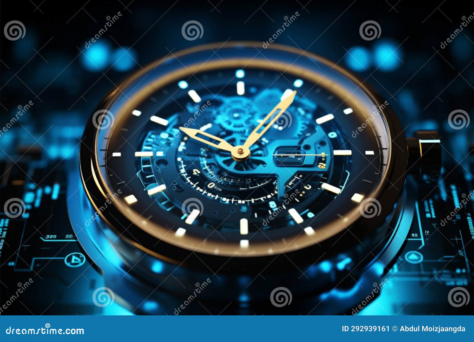 Precise Timekeeping An Alarm Clock Isolated On A White Background ...