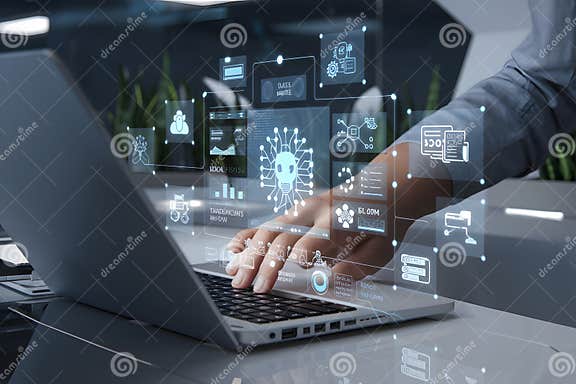 Futuristic Coder: Neon Cityscape, Holographic Interface, Coding ...