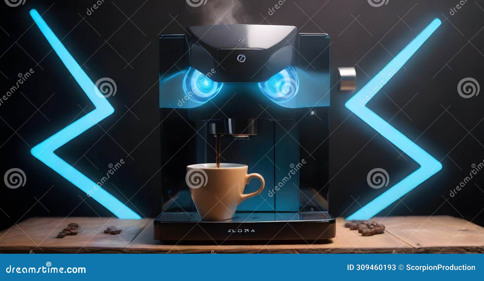 Futuristic Coffee Experience Stock Image - Image of caffeine, barista ...