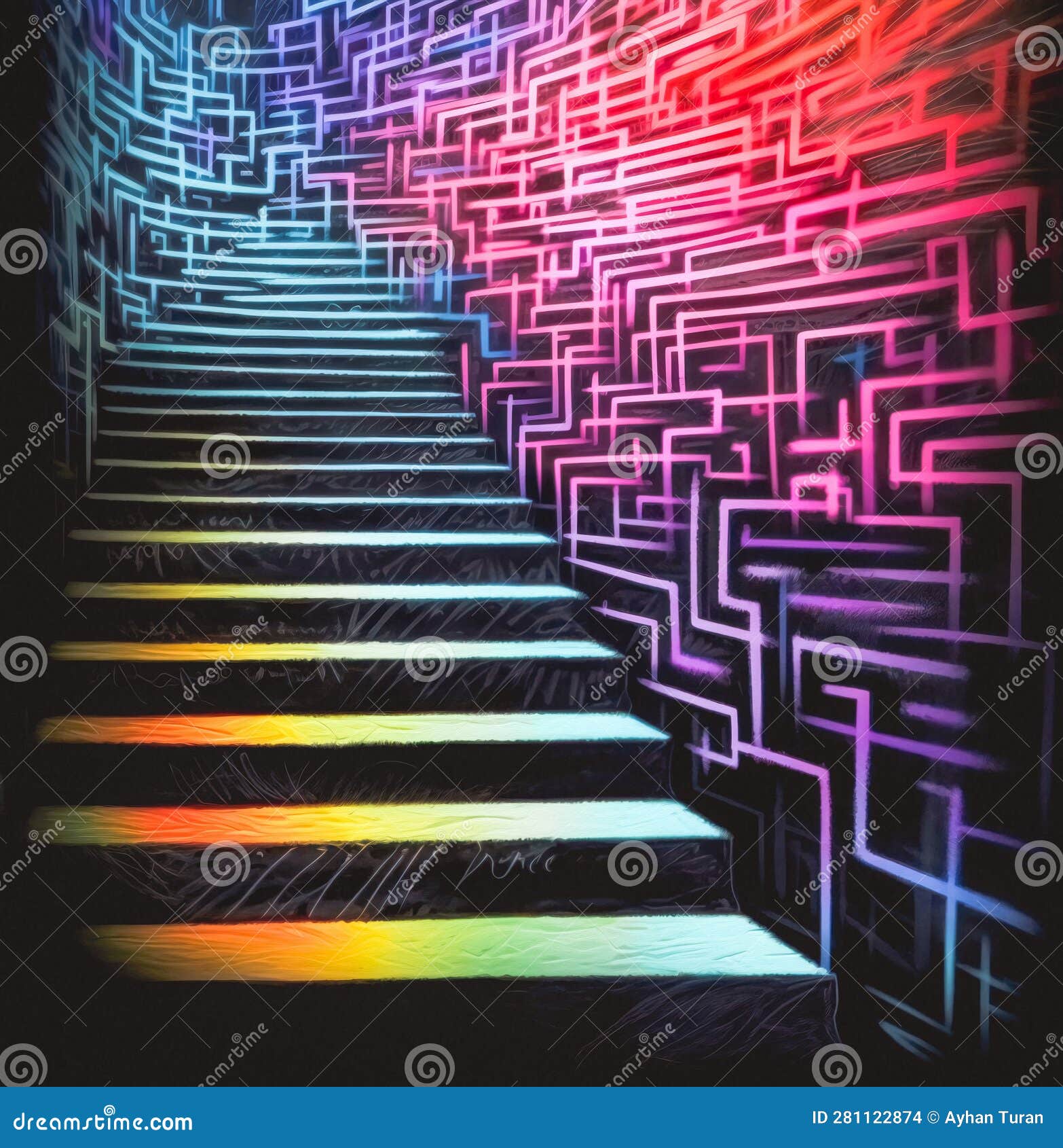 Color Ladder Bar Infographic Vector Illustration | CartoonDealer.com ...