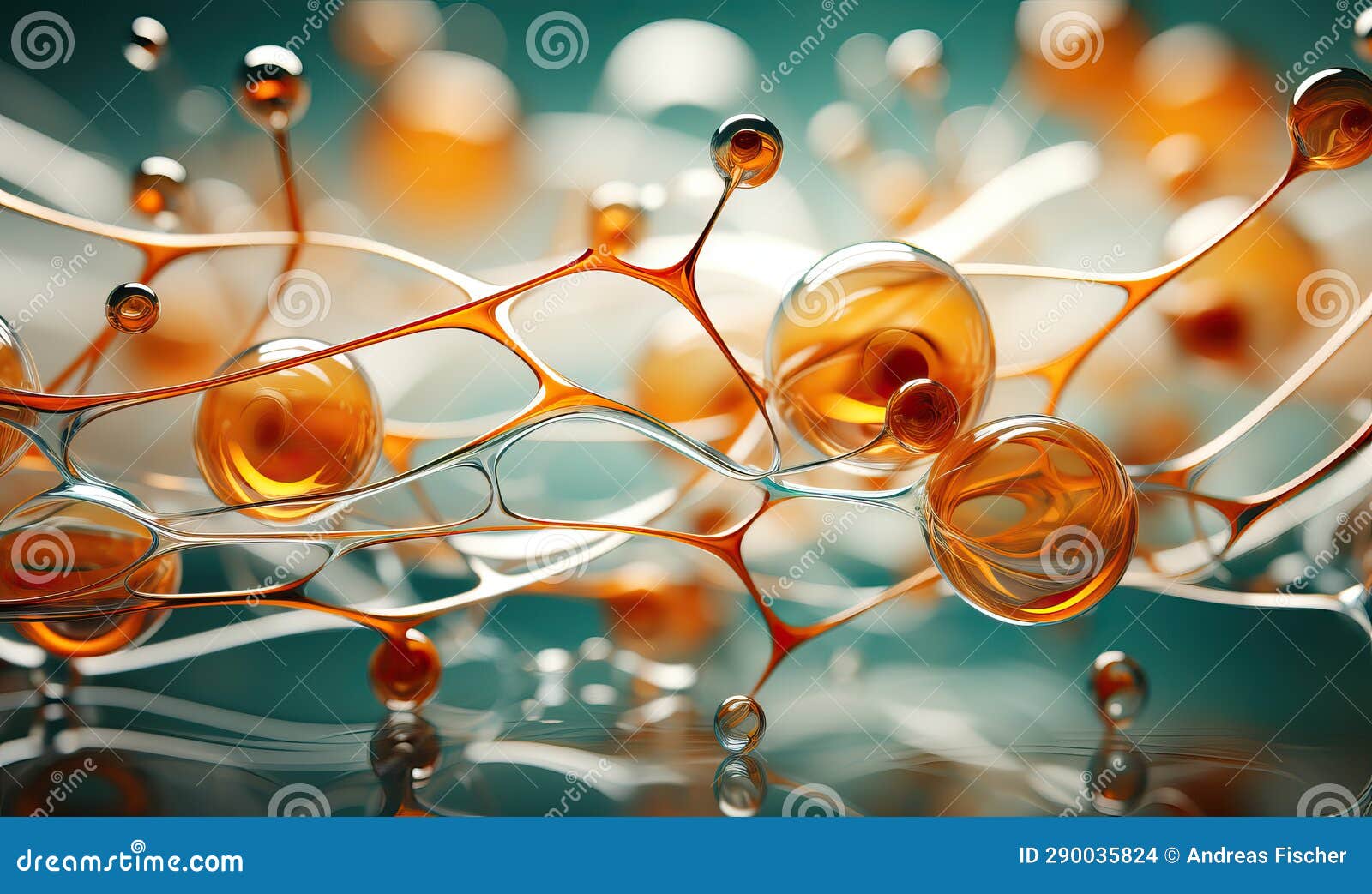 Futuristic Colored Background with Transparent Abstract Model. Stock ...