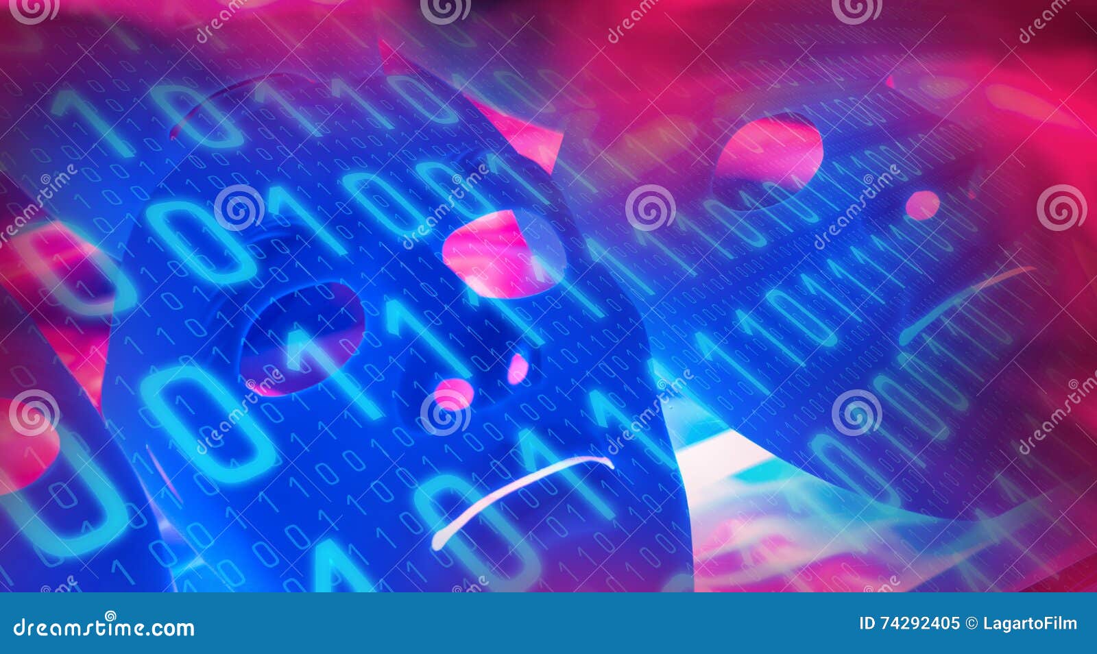 Futuristic Communication Idea Stock Illustration - Illustration of ...