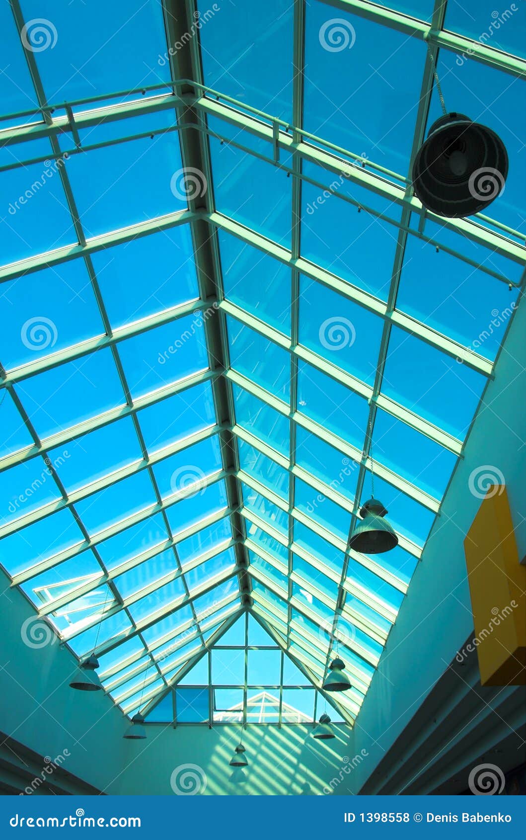 Futuristic complex ceiling stock photo. Image of hall - 1398558