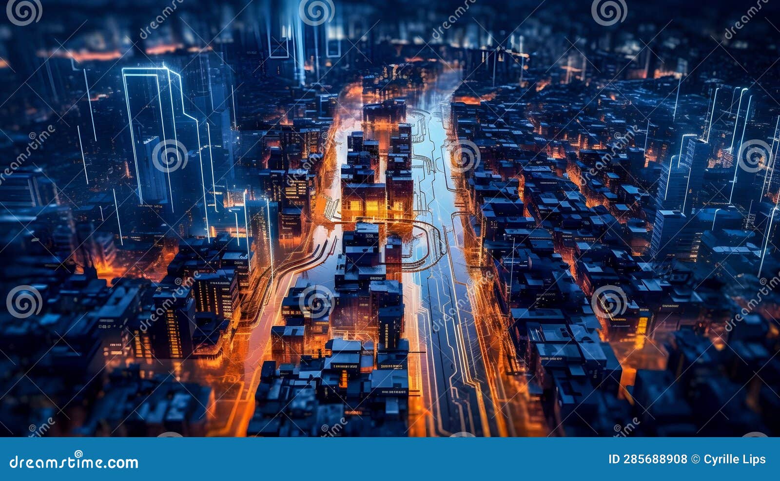 City of Circuits - a Computer Motherboard Resembling a City, Image ...