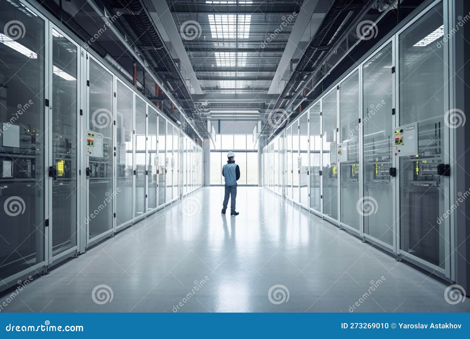 Futuristic Concept: Big Data Center. AI Generative Stock Illustration ...