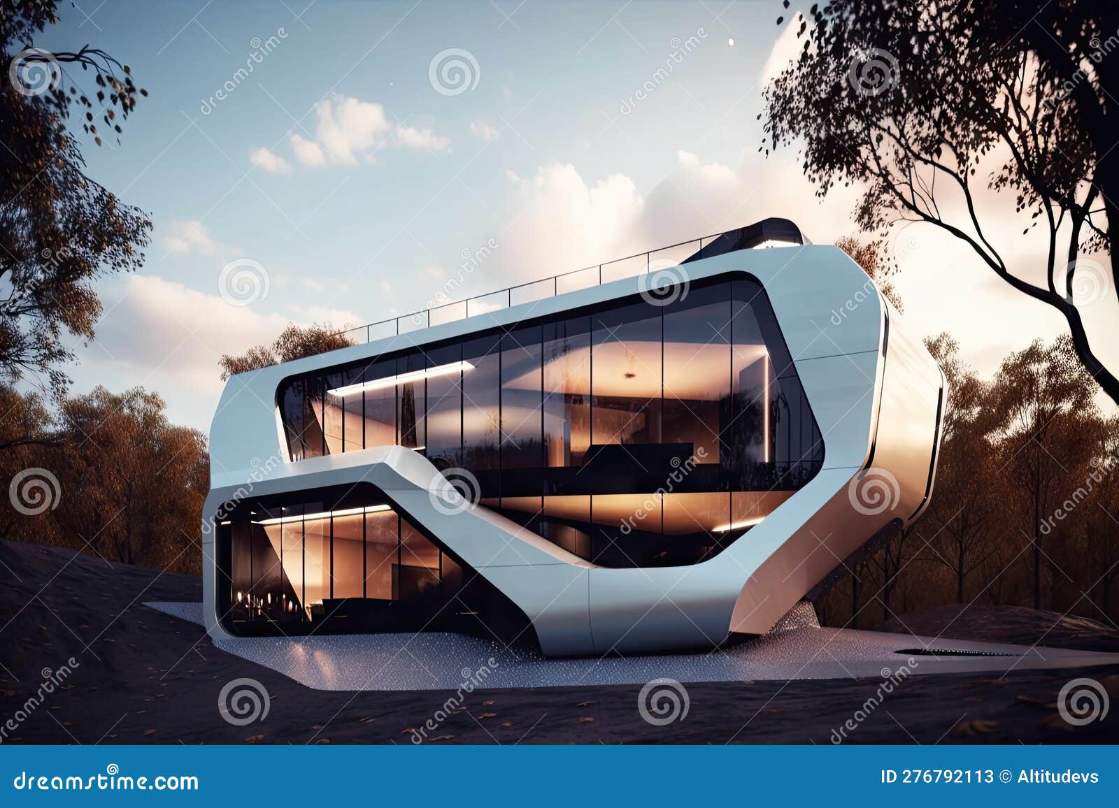 Futuristic and Conceptual House, with Modern Design Elements and Sleek ...