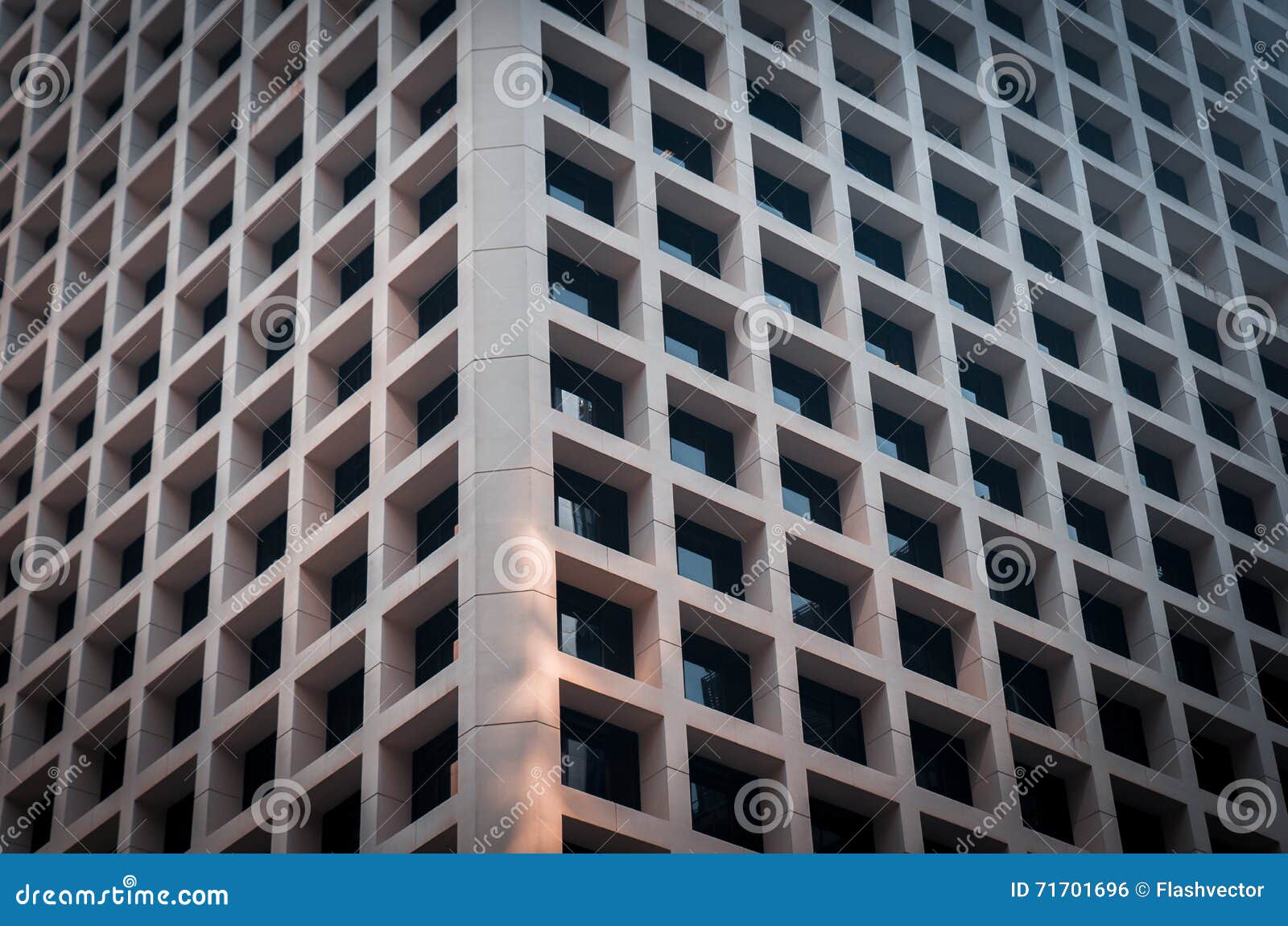 Futuristic Concrete Structure Wall Element of Modern Architecture ...