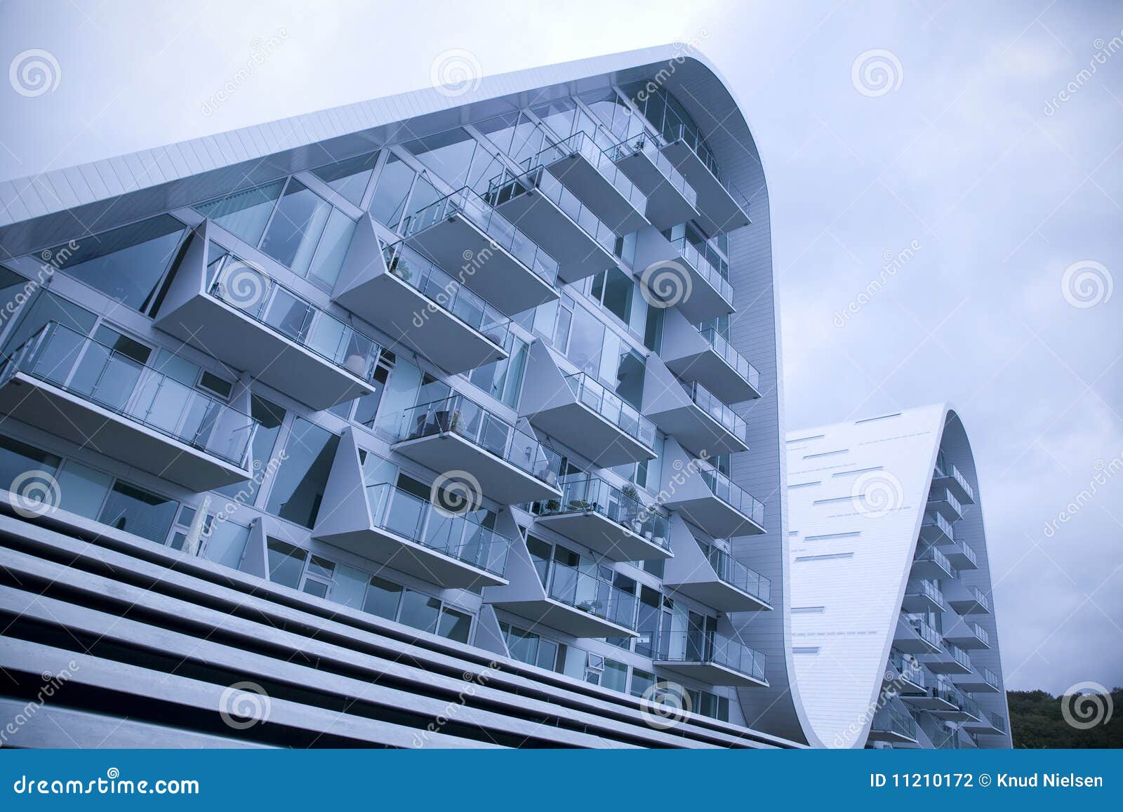 Futuristic condominium stock photo. Image of exterior - 11210172