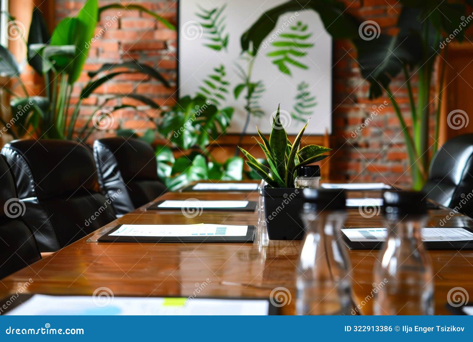 Futuristic Conference Room with Interactive Display for Data ...