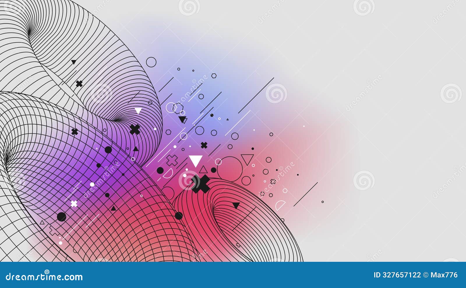 Futuristic Connection Structure Lowpoly Figures Torus Structure, Vector ...