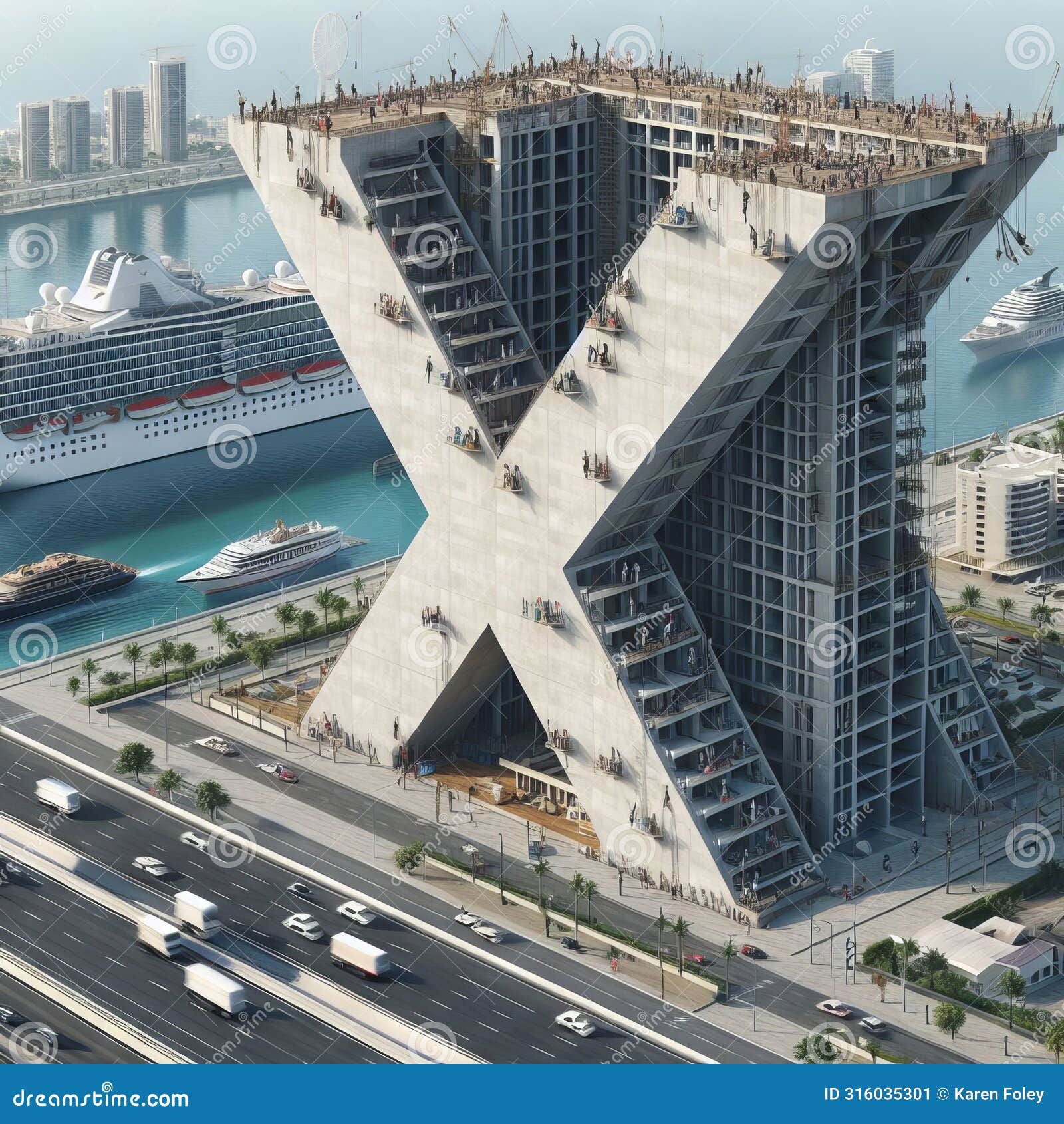 Future architecture stock illustration. Illustration of architecture ...