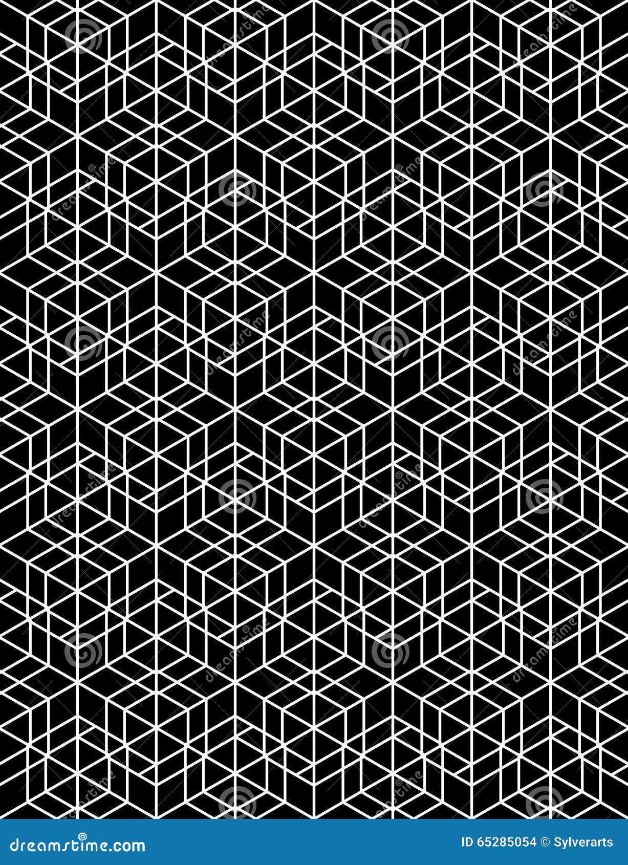 Futuristic Continuous Contrast Pattern, Illusive Motif Abstract Stock ...