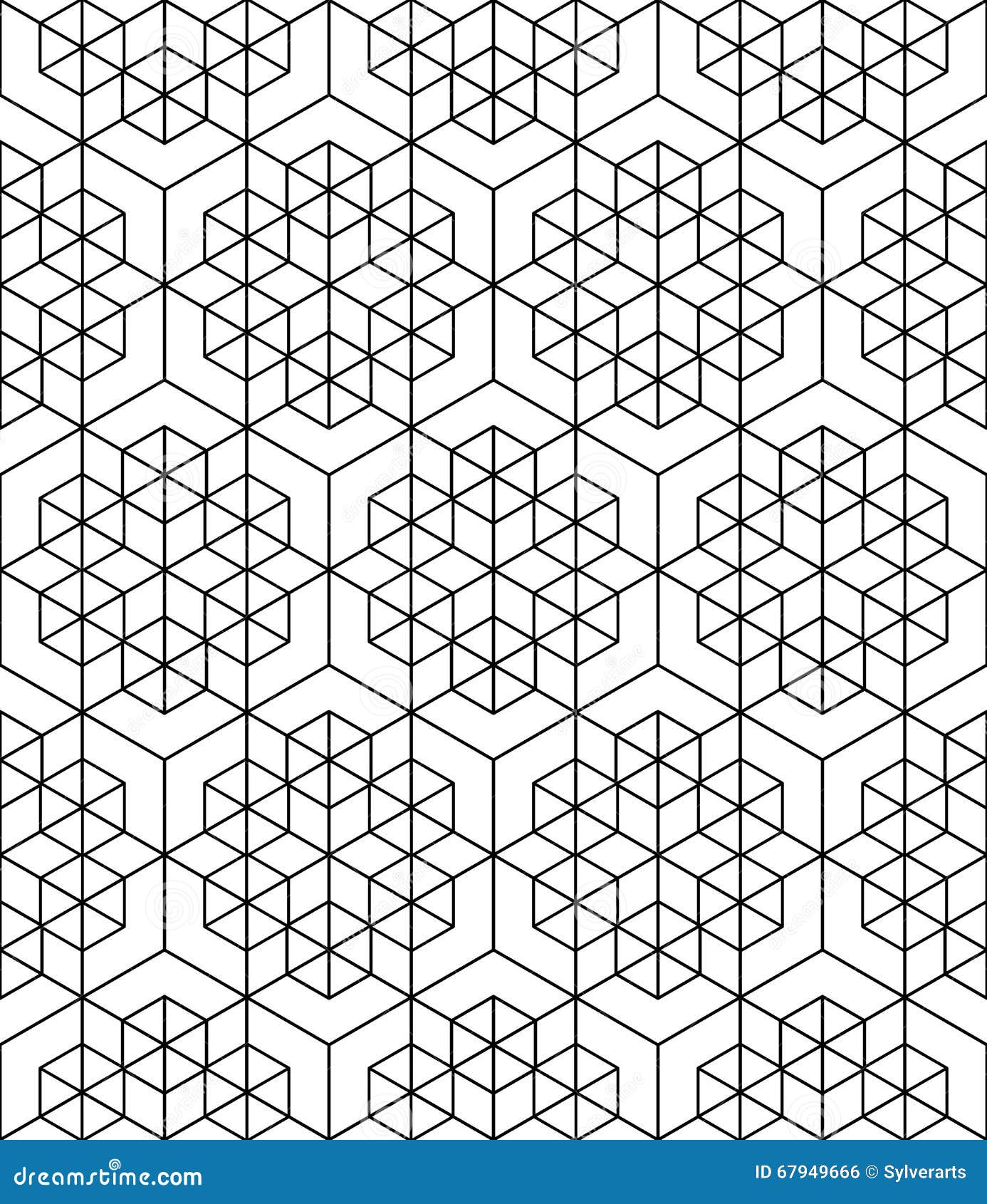 Futuristic Continuous Contrast Pattern, Illusive Motif Abstract Stock ...