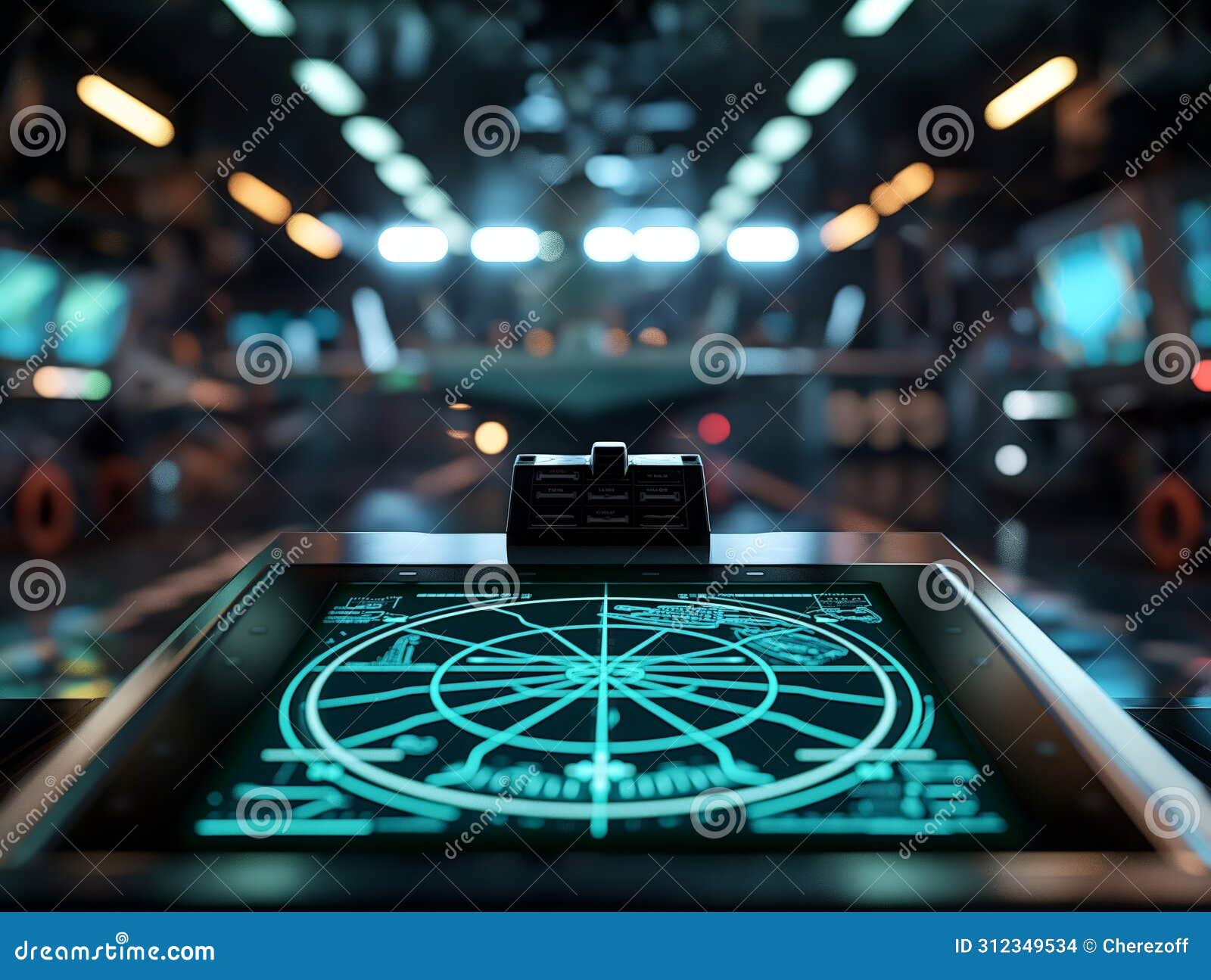 Futuristic Control Panel Interface Stock Photo - Image of technology ...