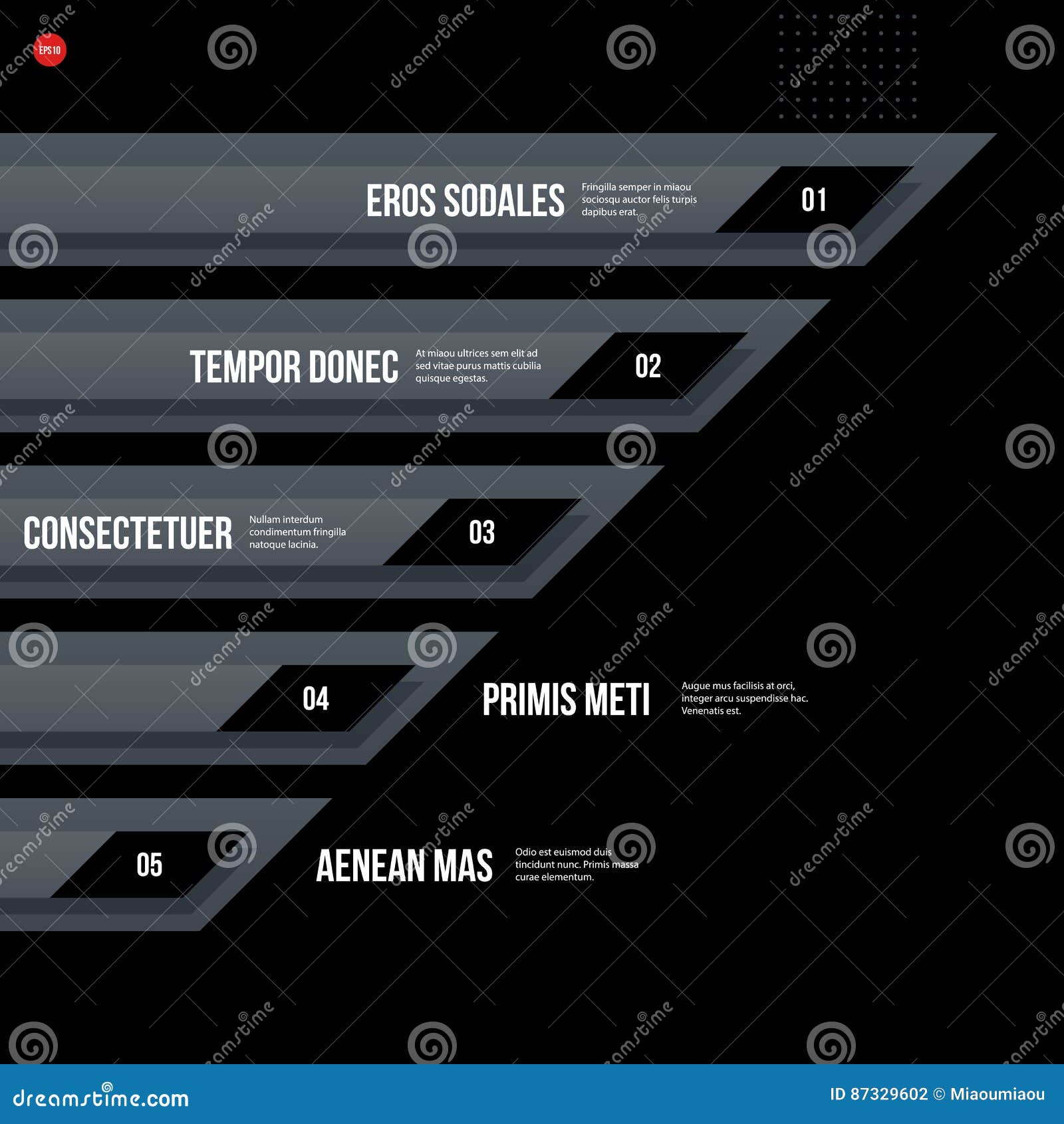 Futuristic Corporate Chart Template Vector Illustration | CartoonDealer ...