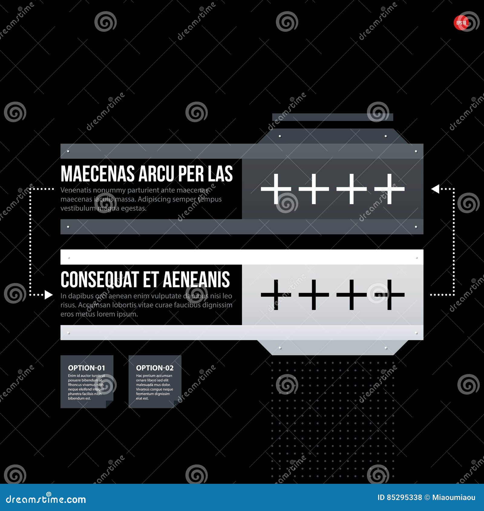 Futuristic Corporate Menu/list Template Vector Illustration ...