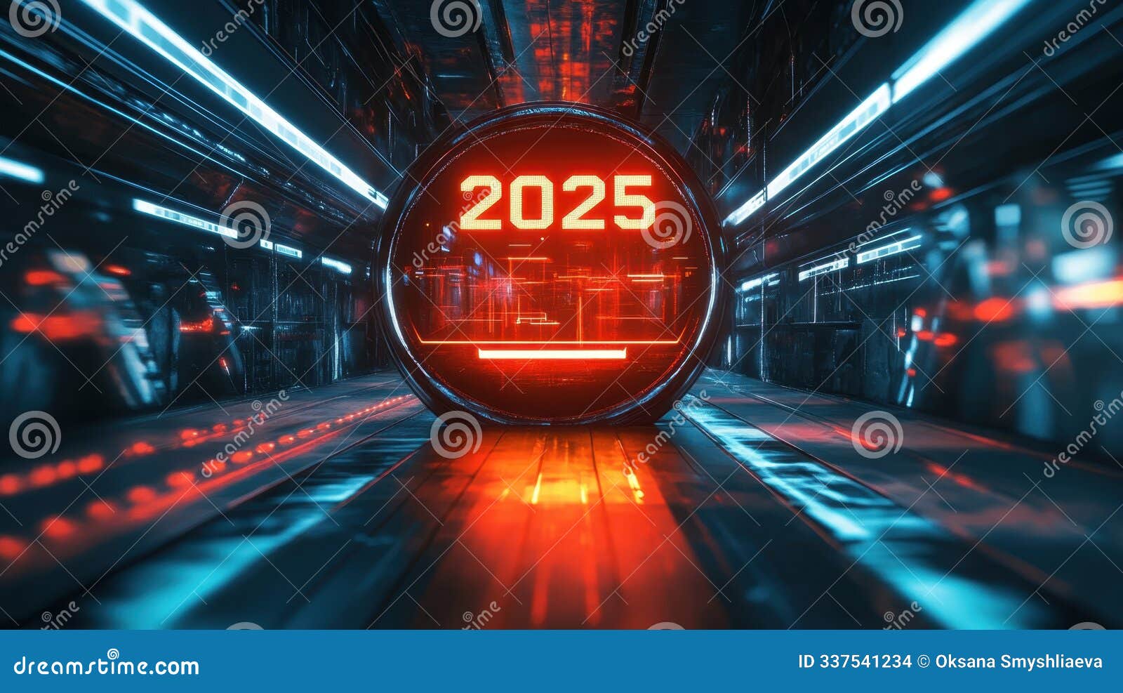 Glowing 2025 Numbers With Sparkling Stars In Cosmic Background Stock ...