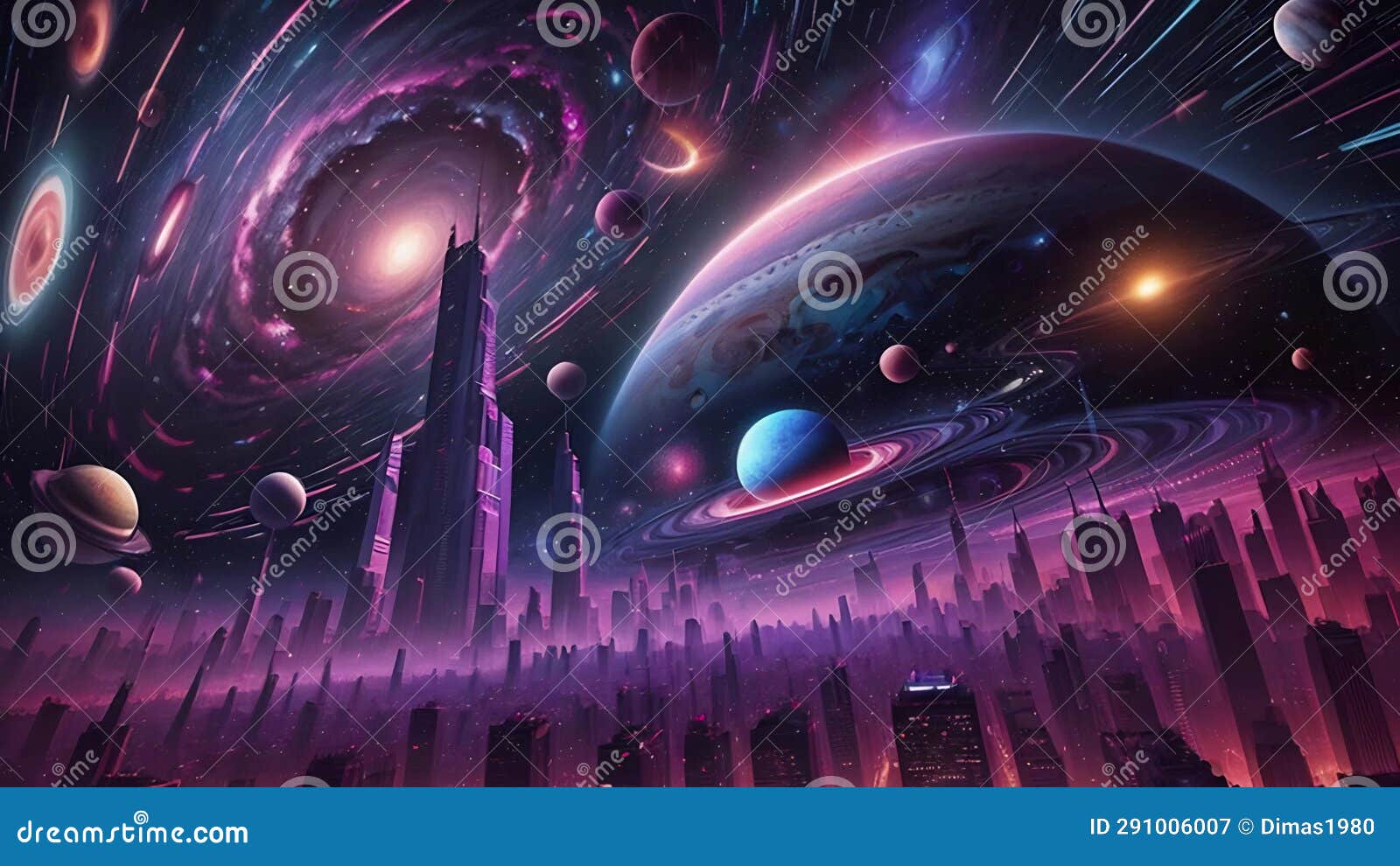 Futuristic Cosmic Animation. AI Generated Cinematic Video Stock Video ...