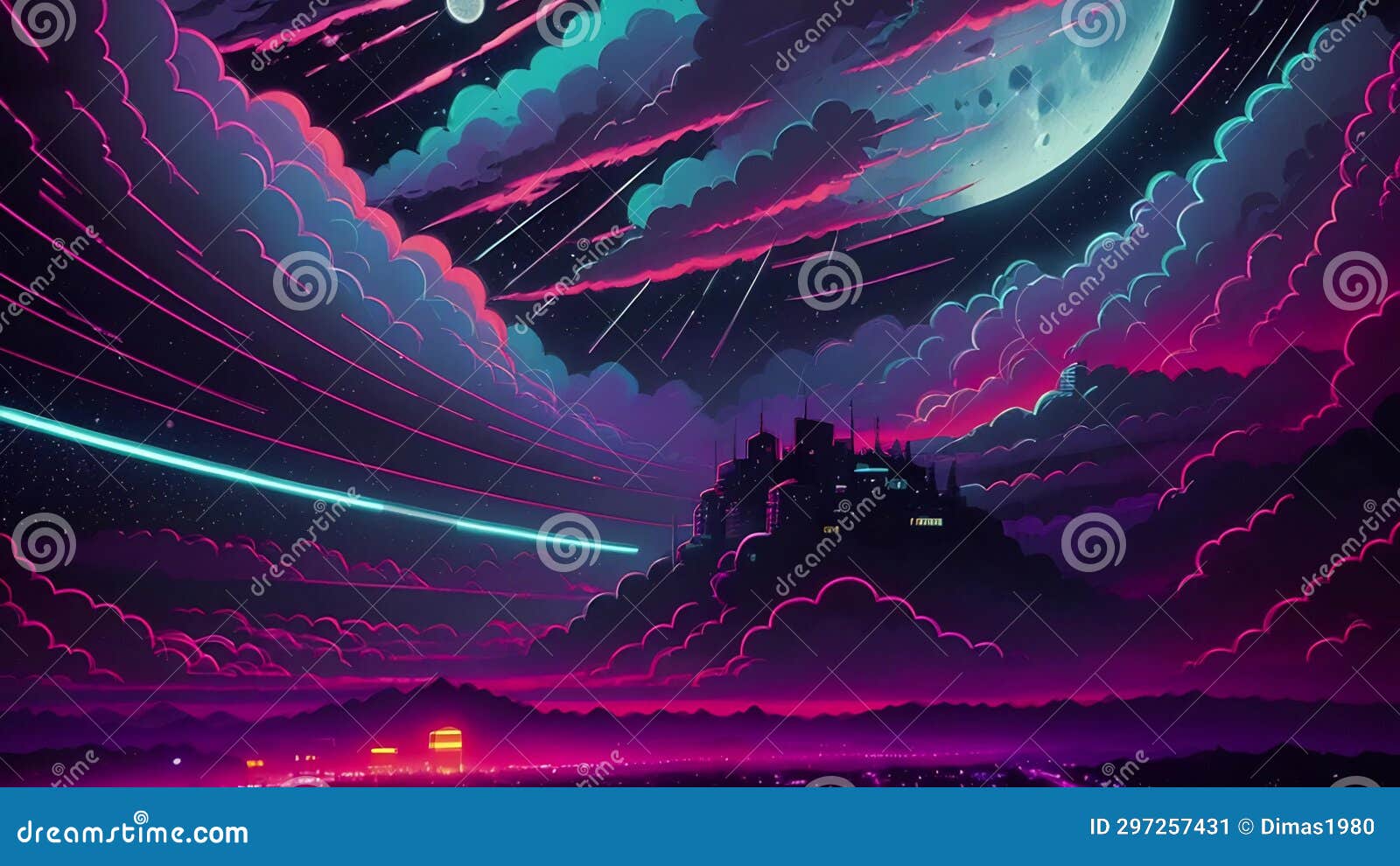 Futuristic Cosmic Animation. AI Generated Cinematic Video Stock Video ...