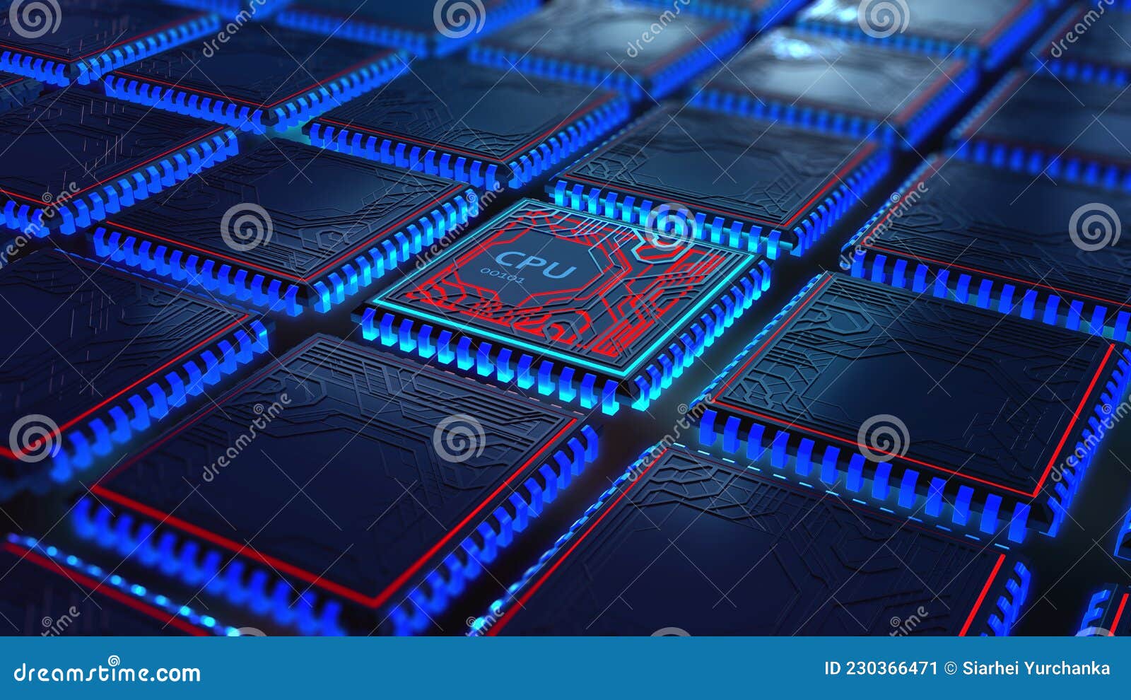 Futuristic CPU. Database, Data Center Stock Illustration - Illustration ... Futuristic CPU. Database, Data Center Stock Illustration - Illustration ...