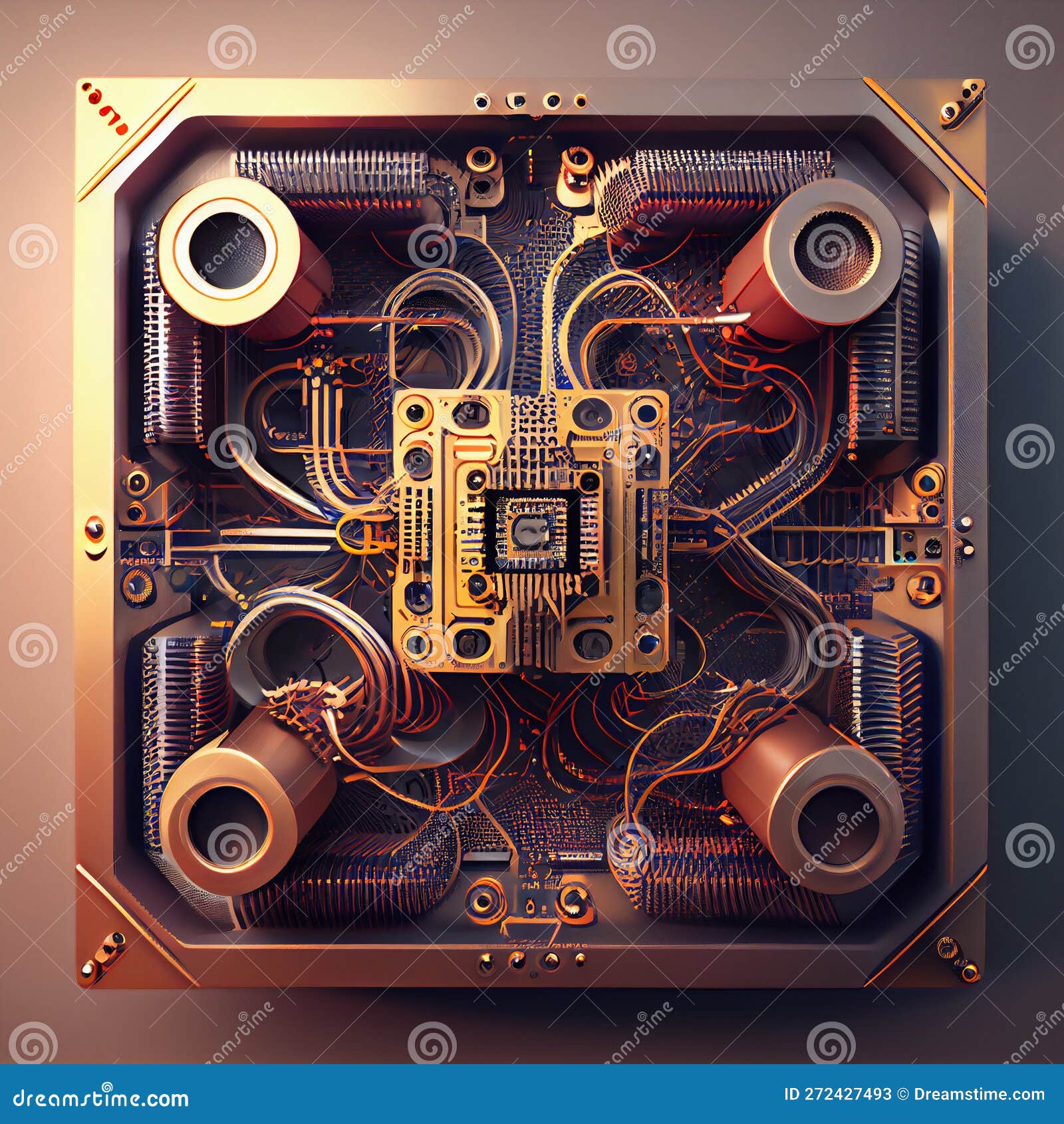 Futuristic CPU. Quantum Processor Stock Illustration - Illustration of ... Futuristic CPU. Quantum Processor Stock Illustration - Illustration of ...