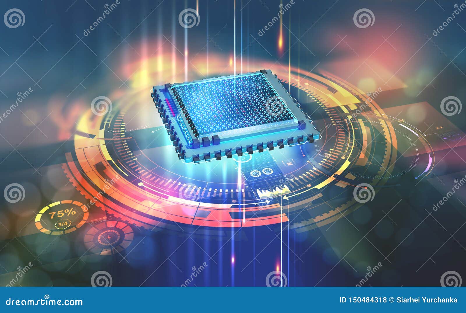 Futuristic CPU. Quantum Processor in the Global Computer Network Stock ... Futuristic CPU. Quantum Processor in the Global Computer Network Stock ...