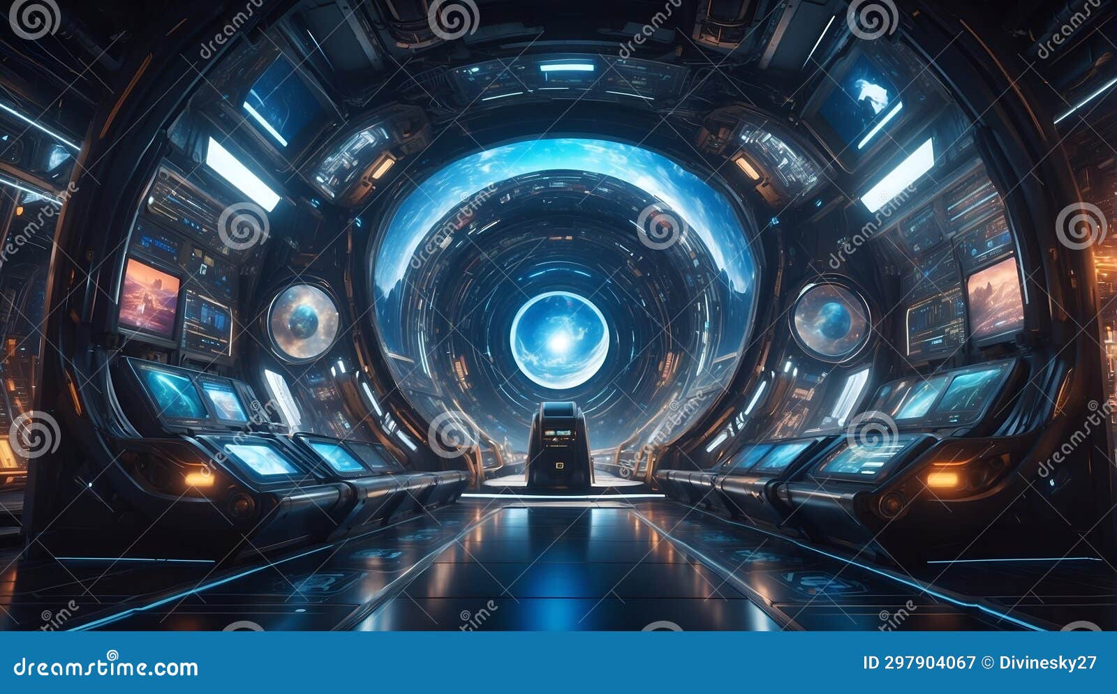 Futuristic Creativity: Ai Tech Spaceship Masterpiece. Ai Generated ...