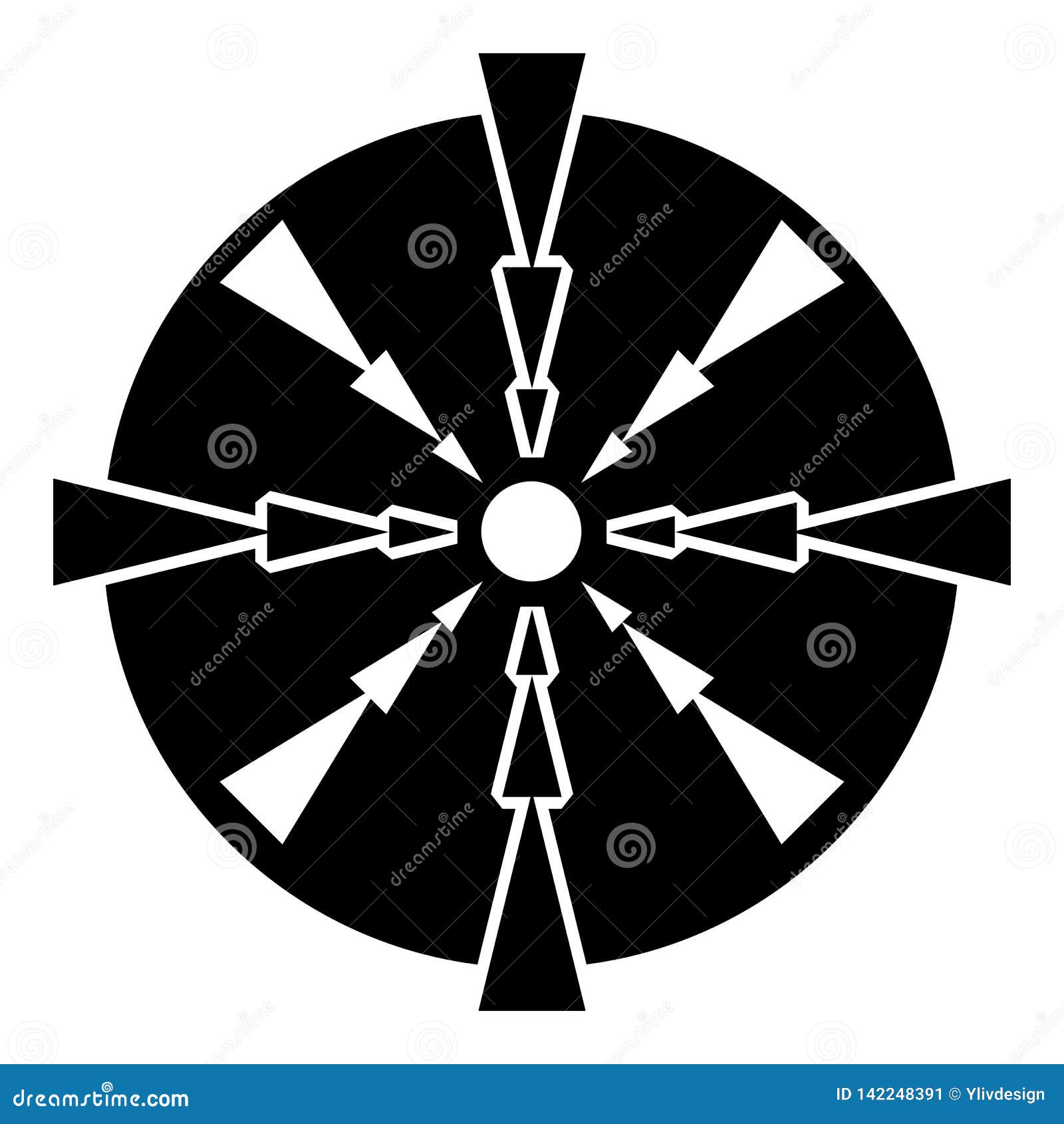 Futuristic Crosshair For User Interface Vector Illustration ... Futuristic Crosshair For User Interface Vector Illustration ...