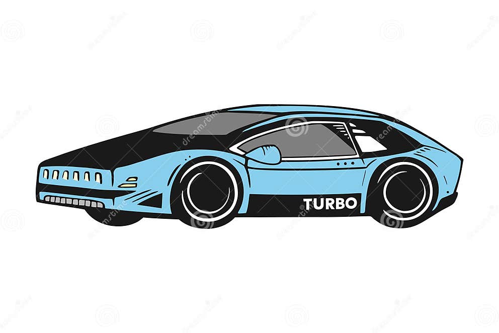 Futuristic cyber car stock illustration. Illustration of isolated ...