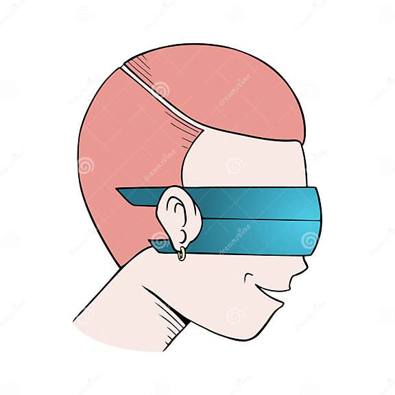 Futuristic cyber man draw stock vector. Illustration of character ...