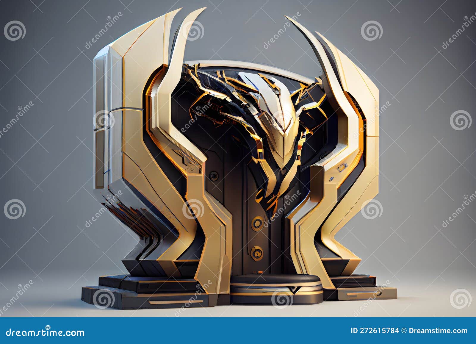 Futuristic Cyber Scifi Cube Concept, Box Ai Generative Stock Photo ...